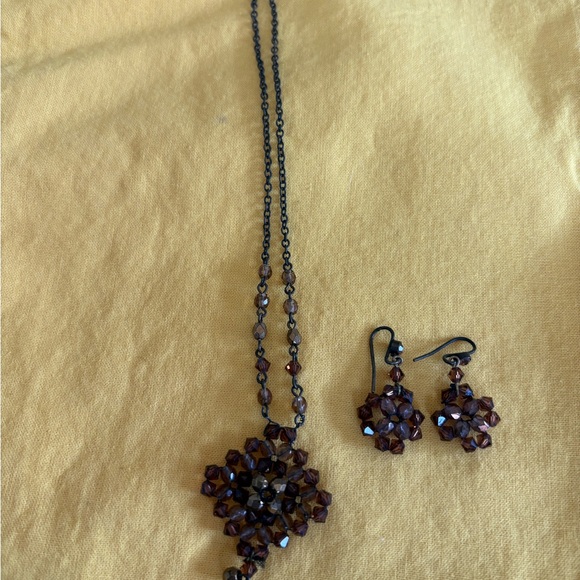 Jewelry | Vintage Beaded Bronze Color Jewelry Set | Poshmark